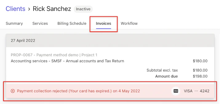 Best practices for managing rejected payment methods in Ignition